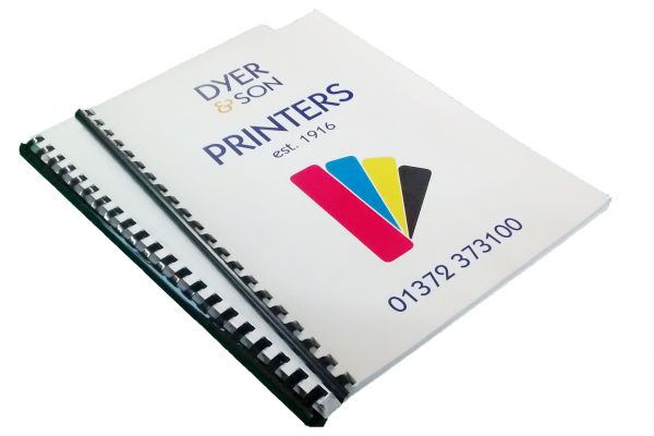 Comb Bound Booklets - Dyer and Son Ltd - Printers in Leatherhead